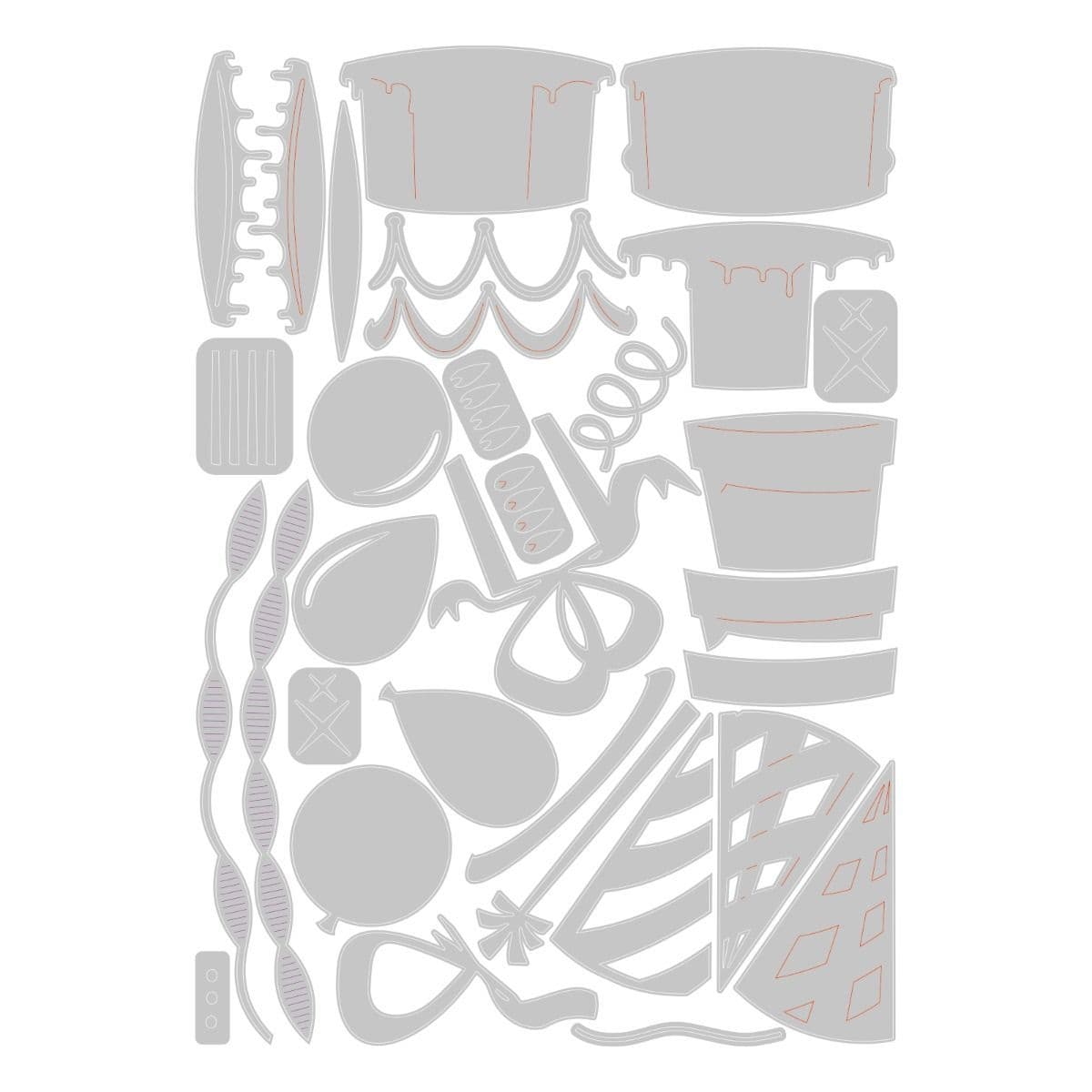 Sizzix Tim Holtz - Thinlits Die Set 32pk - Celebrate Colorize
